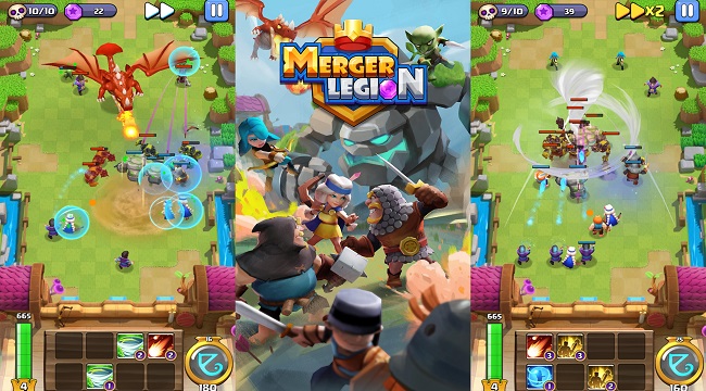 Merger Legion - Game thủ tháp với các phép bổ trợ độc đáo