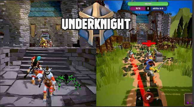 UnderKnight - Game roguelite full màn hình dọc điều khiển một nút