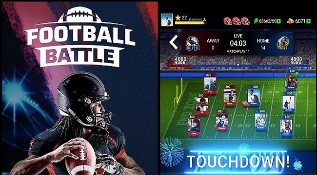 Football Battle - Touchdown: Game thẻ bài bóng đá logic và tính đồng đội